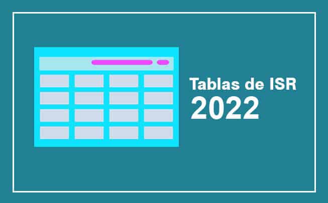 Tablas Isr 2022