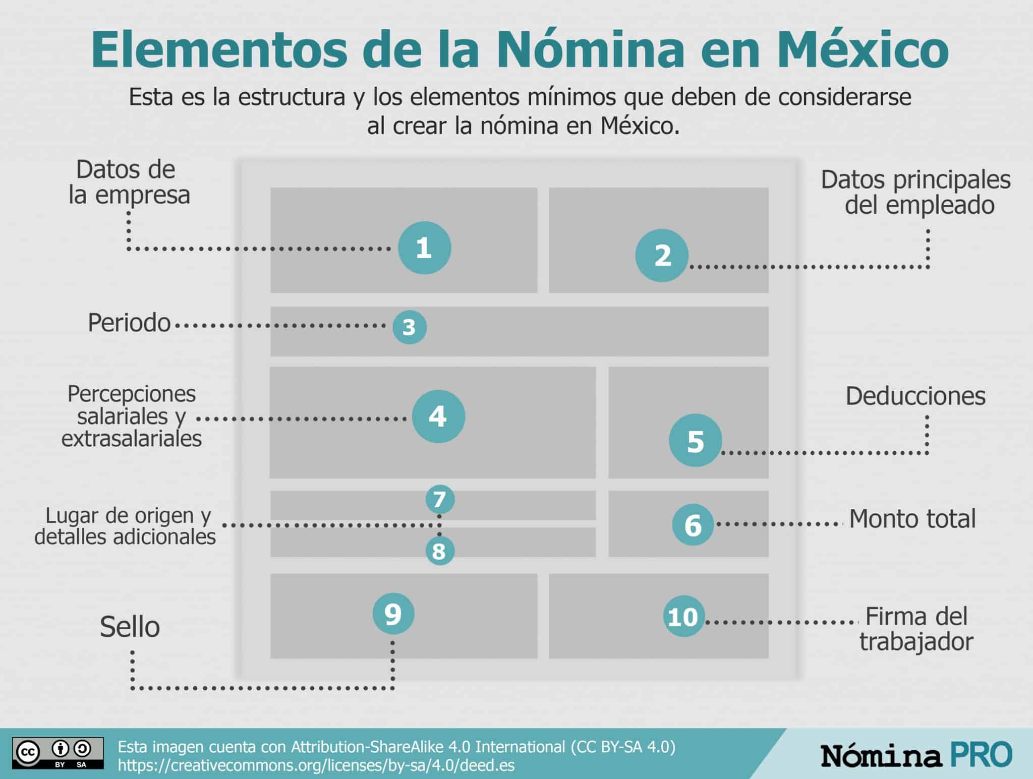 Elementos de la Nómina. Estructura y Que Debe Contener