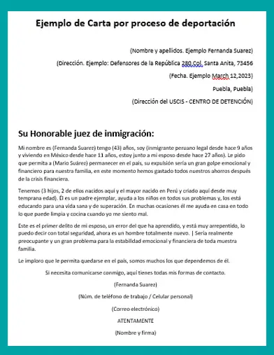 Carta de Recomendación para Inmigración. Cómo hacerla y ejemplos Carta de Recomendación para Inmigración. Cómo hacerla y ejemplos