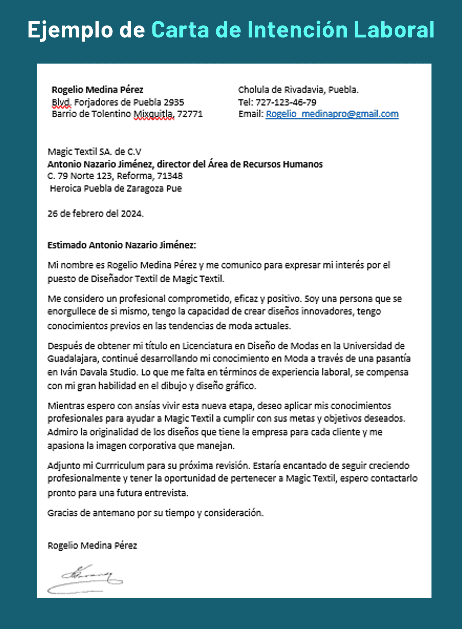 Ejemplo De Carta De Intención Para La Escuela De Enfermería